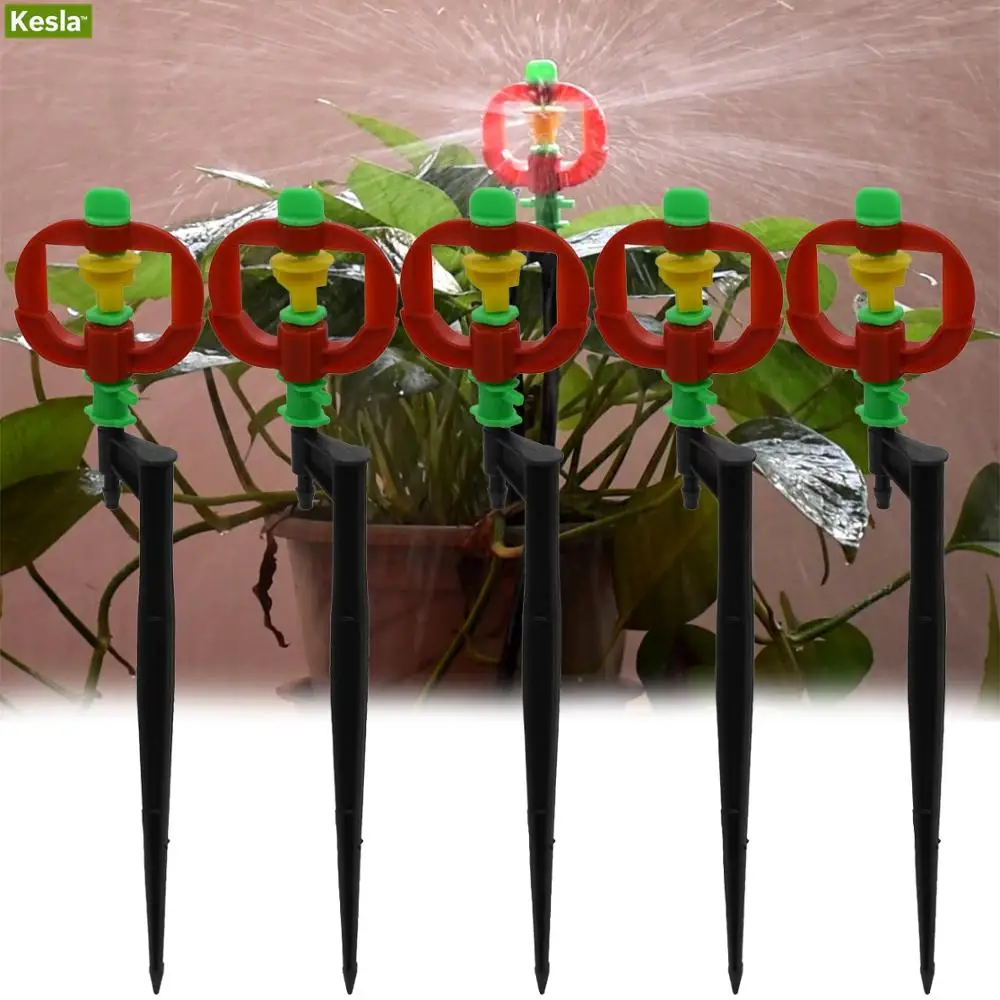 KESLA 20PCS Micro Rotating Sprinkler 360 Degree Spinning Spayer w ...