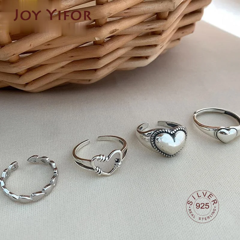 JOYYIFOR-anillo-abierto-de-Plata-de-Ley-925-para-mujer-sortija-con ...