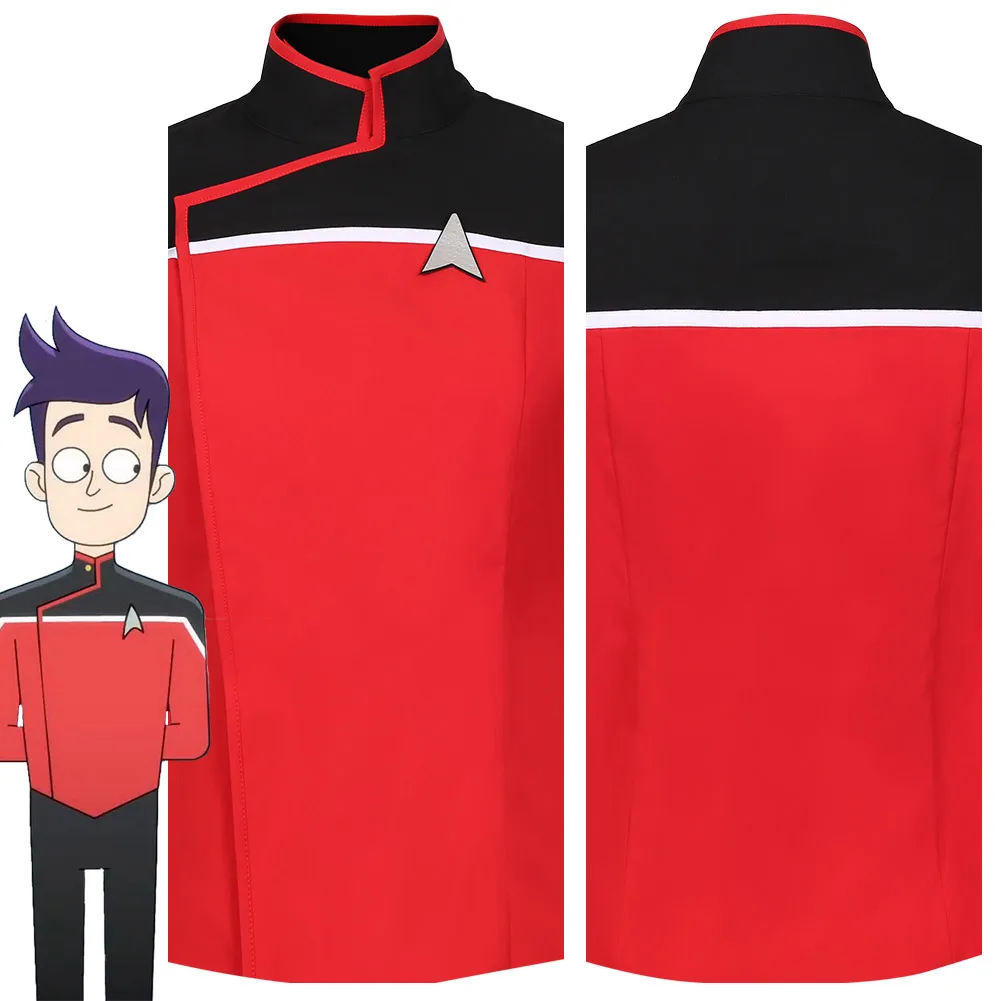 Star Trek Lower Decks Men‘s Shirt And Top Uniform Cosplay Costume ...