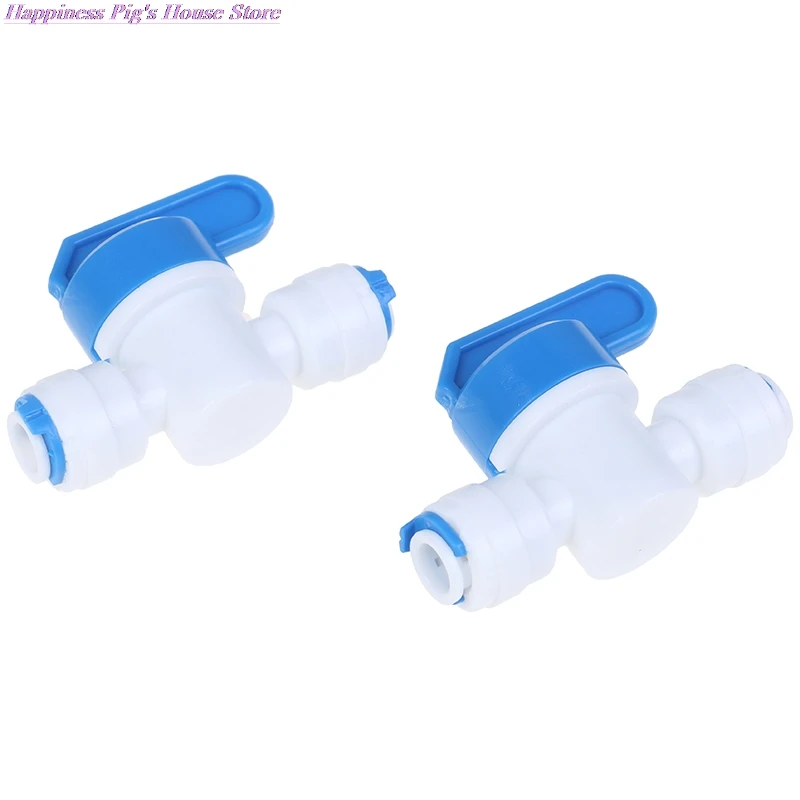 2 Pcs 6.5mm Quick connect Ball Valve Through Switch 1/4 Inch Joint ...