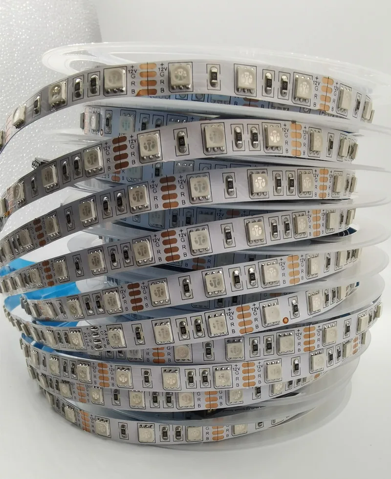 SMD 5050 RGB LED Strip 5M 300LED DC 12V 24V CCT RGBCCT RGBW RGBWW WHITE ...