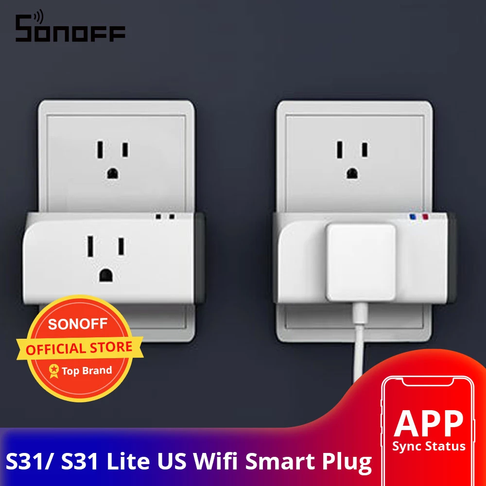 Sonoff S31/ S31 Lite Us 15a Plug Wifi Smart Socket Switch Remote ...