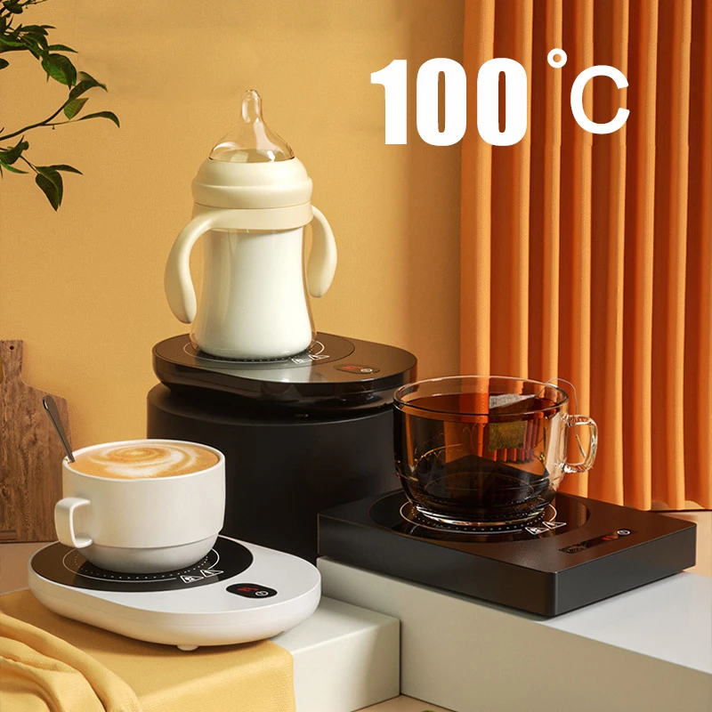 200w 커피 머그 워머 컵 히터 100 °c 뜨거운 차 메이커 워머 코스터 미니 인덕션 쿠커 5 기어 가열 패드 우유 차