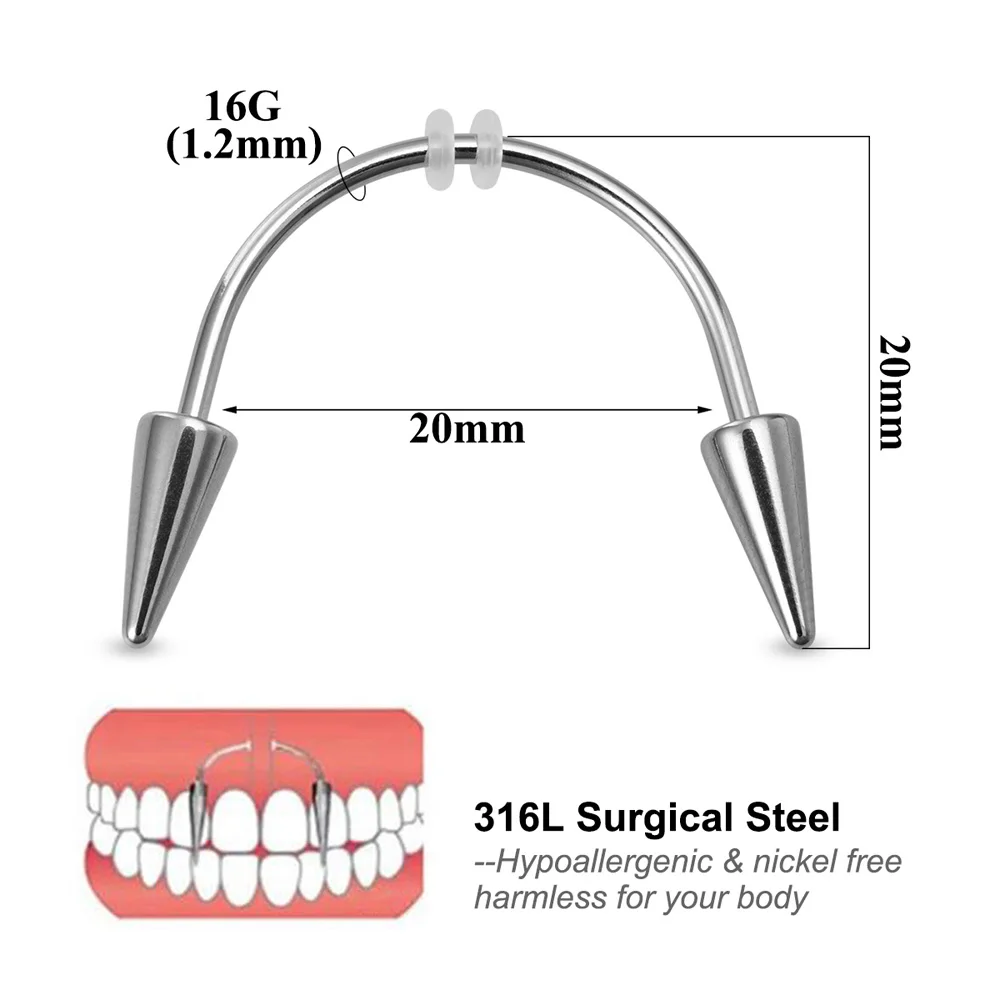 Vampire Smiley Piercing