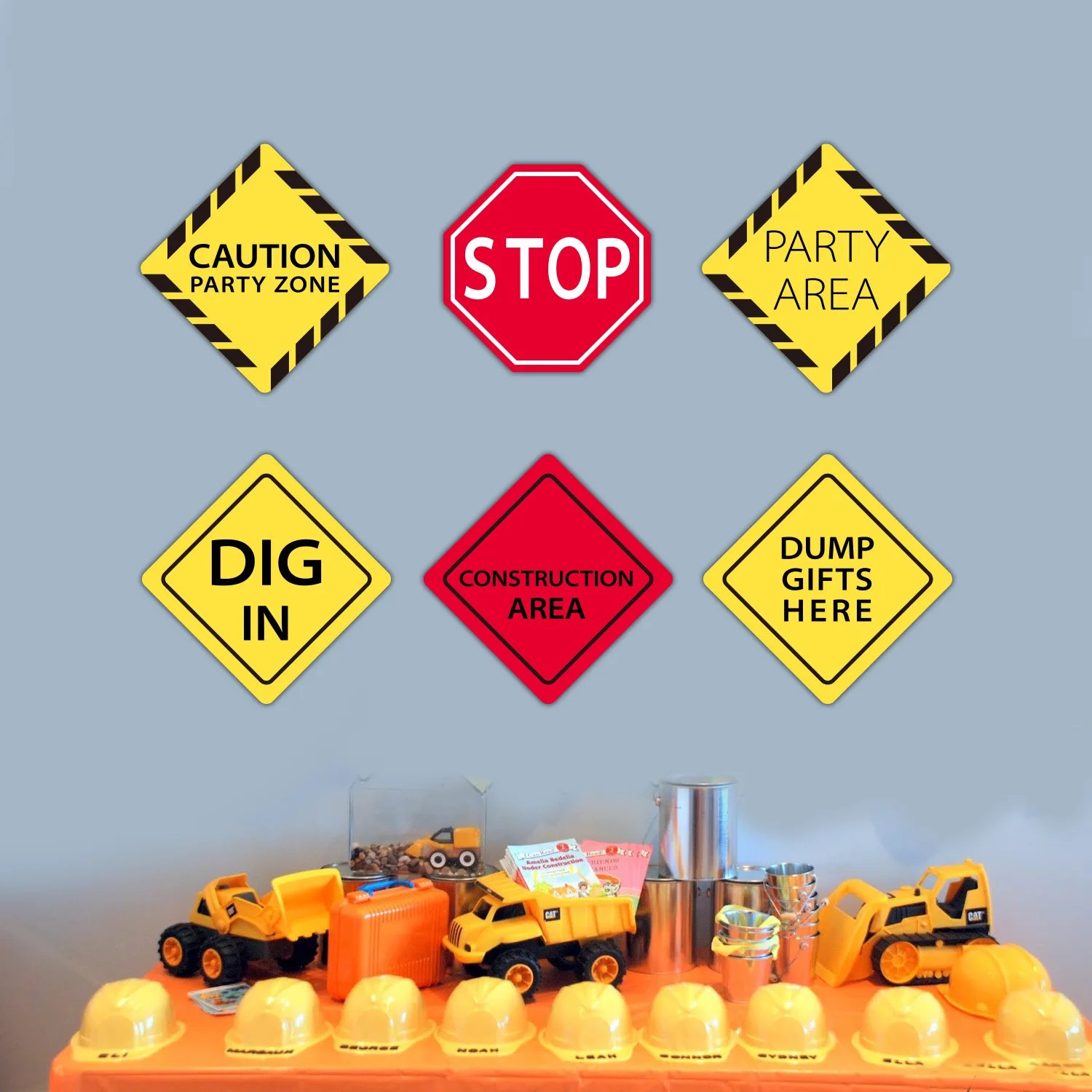 Party Supplies Paper & Party Supplies Yard Cutouts Construction Trucks ...