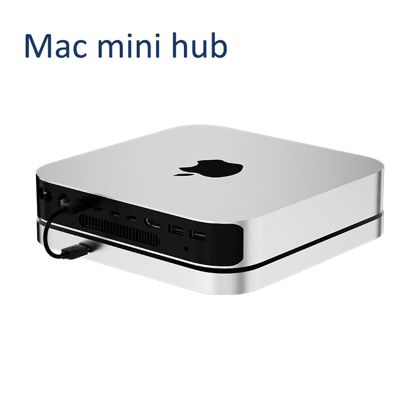 2020 Silver M1 Mac Mini Hub Ssd Adapter Hard Drive Enclosure Docking ...