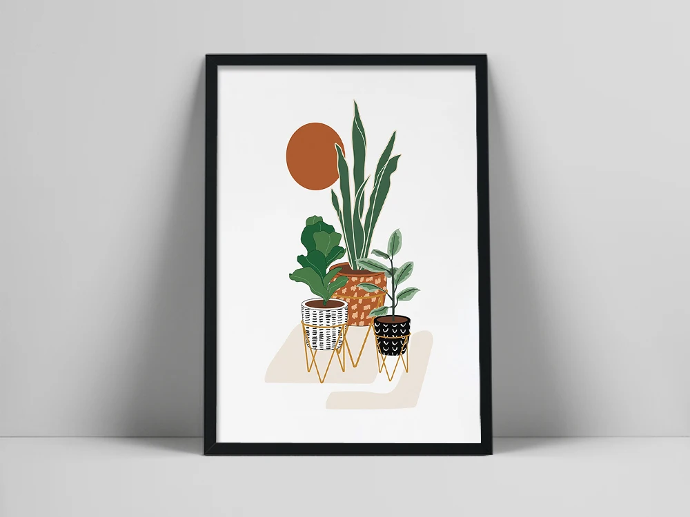 Prints Art & Collectibles Crazy Plant Lady Art Boho Wall Art Printable ...