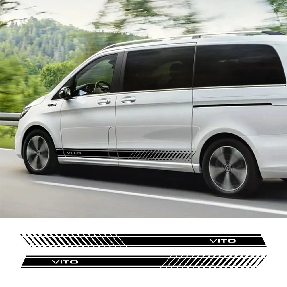 2PCS-Car-Stickers-For-Mercedes-Benz-Vito-V-Class-Viano-W447-V260-W639 ...