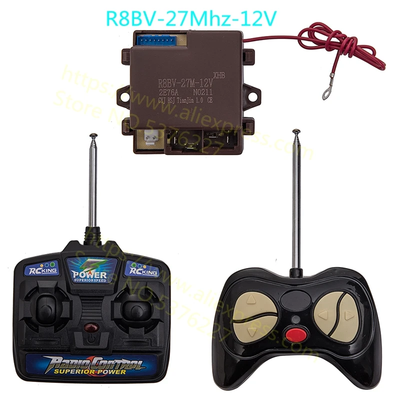R8BV-27M-12V-Remote-Controller-Receiver-Children-Electric-Car-27Mhz ...