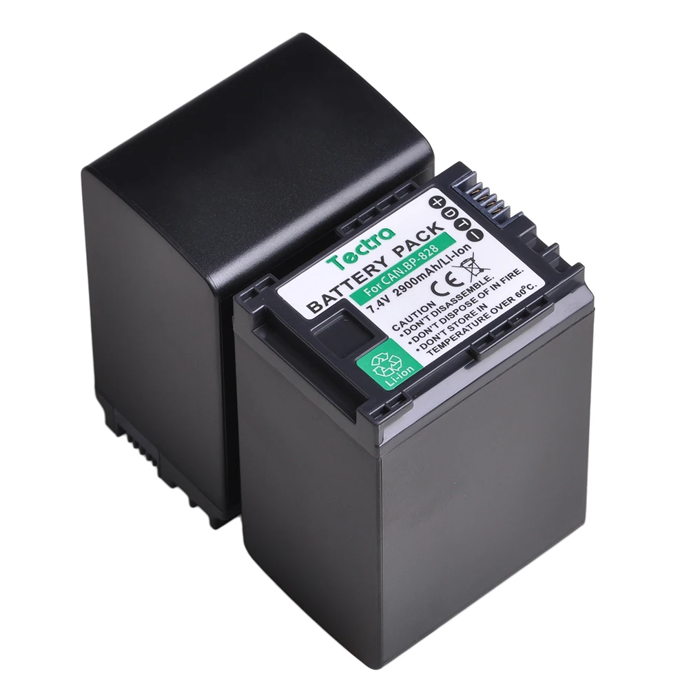 2900mAh BP828 BP-828 Camera Batteries+Charger for Canon VIXIA GX10 ...