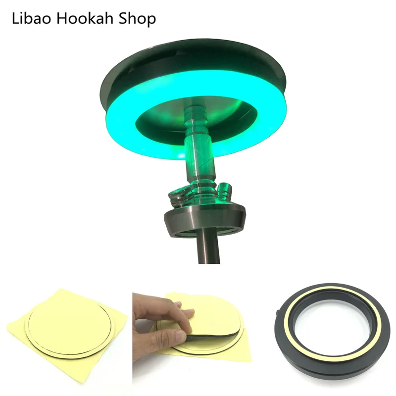 Chicha,Shisha Hookah LED Light RGB, plaque ronde 160MM, accessoires de ...