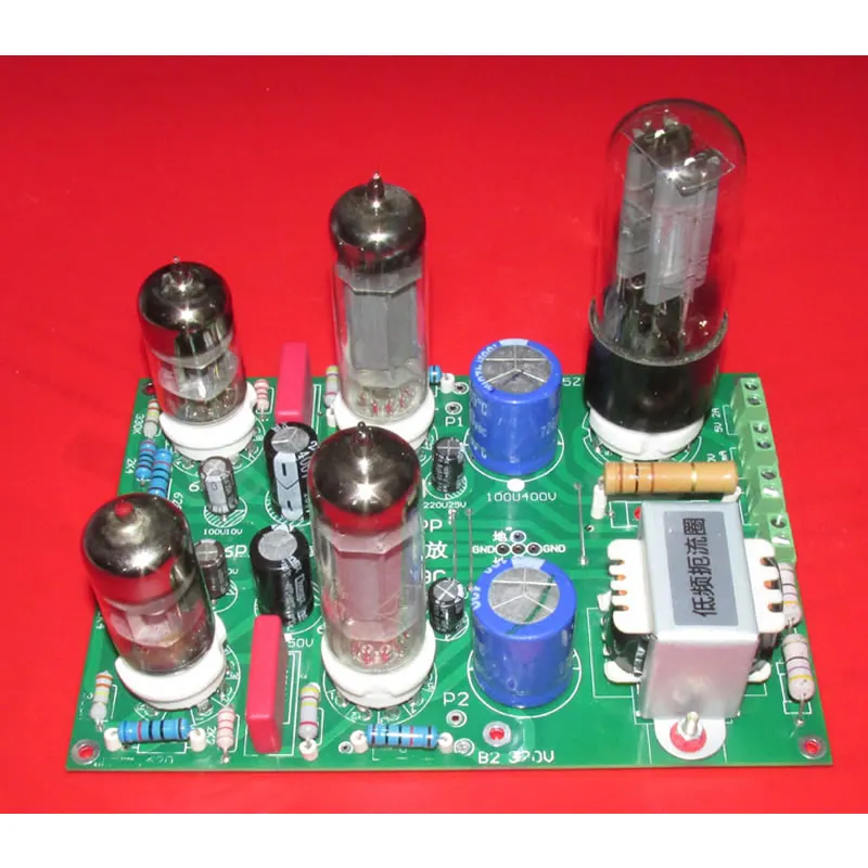 6N1 SRPP + 6P15 3W + 3W single-end Class A stereo tube amplifier ...