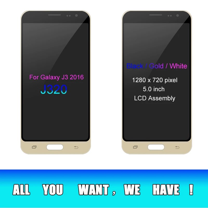 AAA тестирование работы lcd для Samsung Galaxy J3 lcd SM-J320 J320F ...