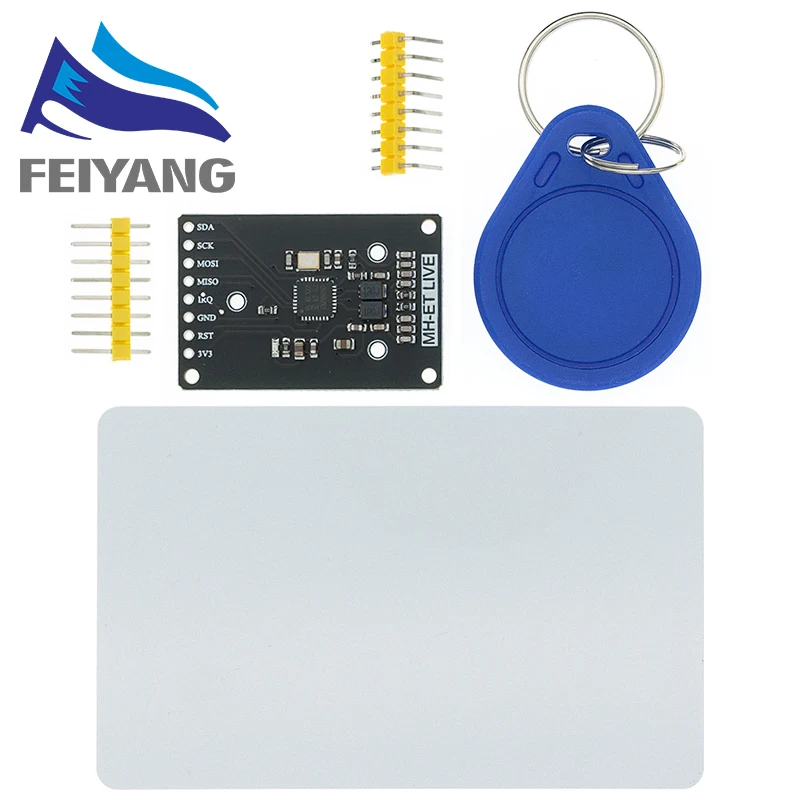 10 peças módulo rfid rc522 mini kits s50 13.56 mhz 6cm com etiquetas ...