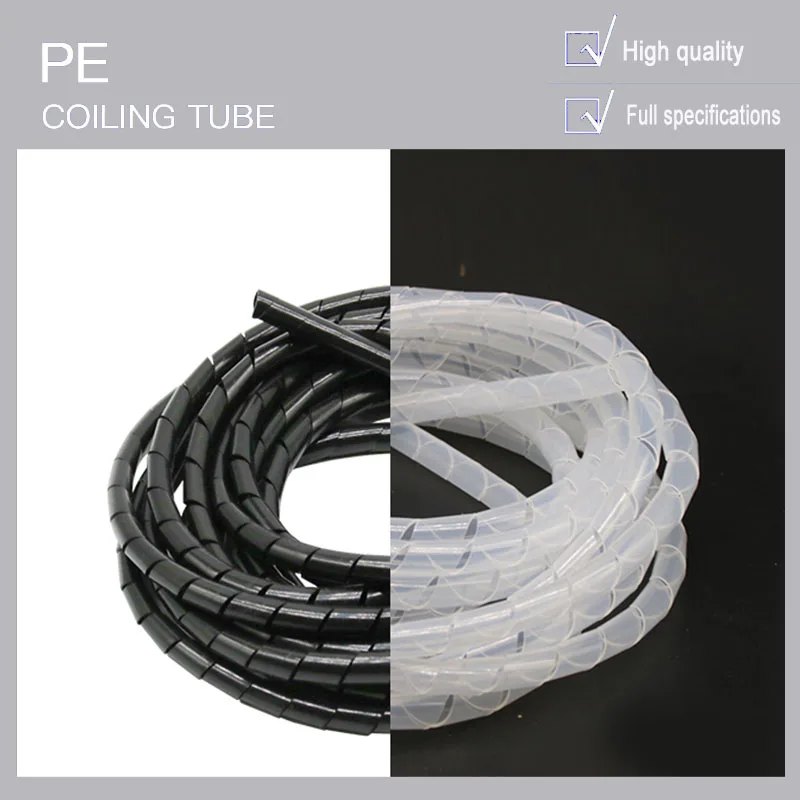 10M-3mm-6mm-8mm-black-white-New-Spiral-Wrap-Sleeving-Tube-Cable ...