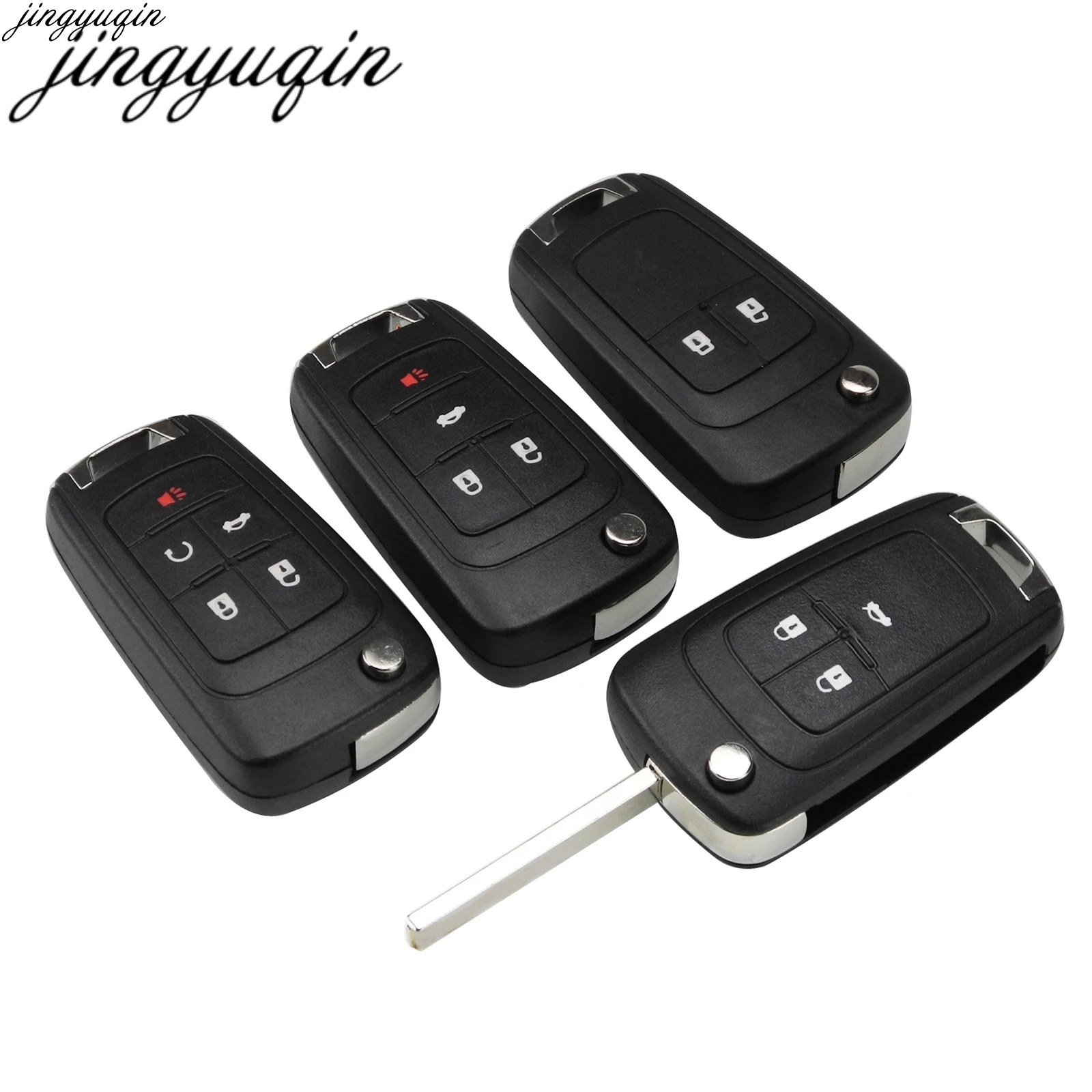 Jingyuqin 2/3 Buttons Folding Car Key Shell Remote Flip Key For Opel ...