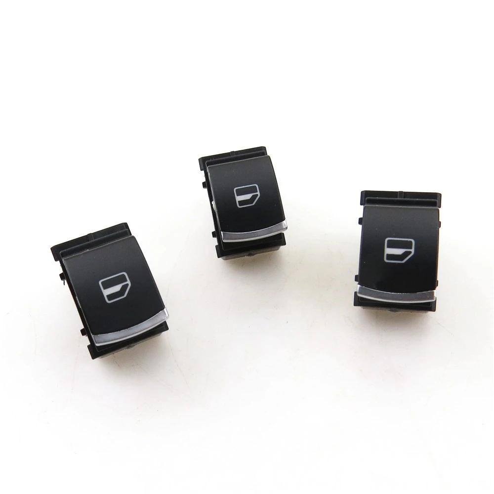 READXT 3x Chrome Passenger Side Window Control Switch For Golf 5 MK5 6 ...