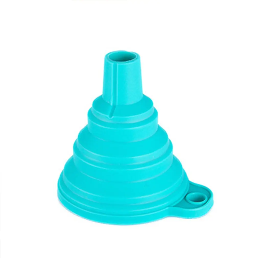 Foldable Mini adjustable Funnel Prevent spillage Household Silicone ...