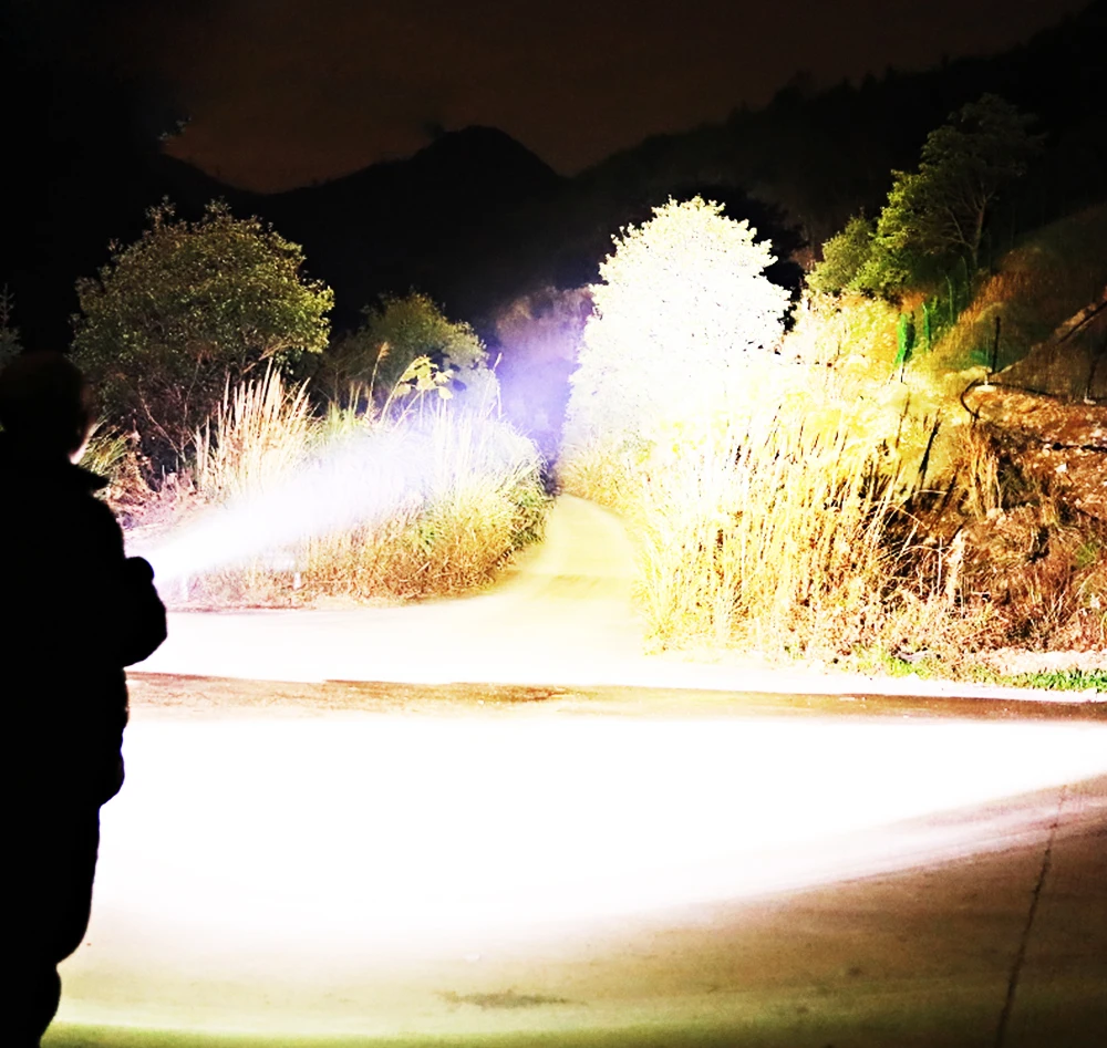 S228 Led Flashlight With P90 Lamp Bead High Power 6200lm Tactical ...