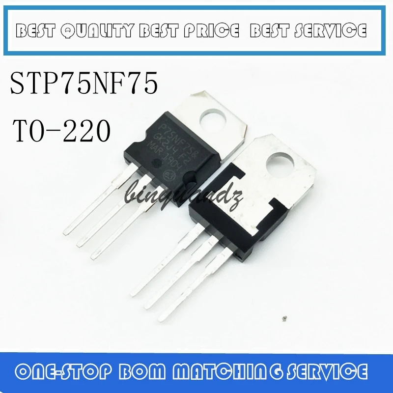 10 Uds FQP30N06 FQP50N06 STP55NF06 STP65NF06 STP75NF75 Transistor 220 ...
