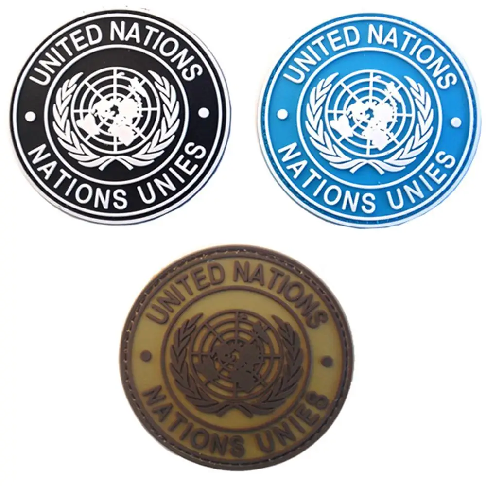 UN United Nations Shoulder Patch Badge Armband Army Emblem DIY Patches ...