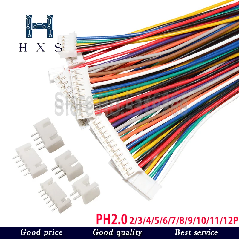 5sets Ph2.0 Micro Mini Jst 2.0 Ph Connector Male Female Plug Wires ...