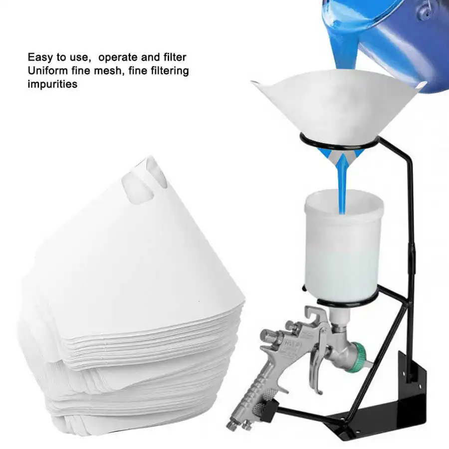 100pcs Paint Filter Paper Fine Strainers Micron Sieve Filter Nylon ...