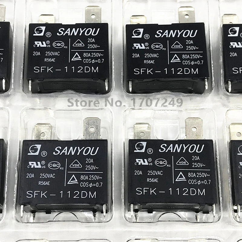 1pcs Original Sanyou Relay Sfk-112dm 12vdc 20a 250vac 4pins Air ...