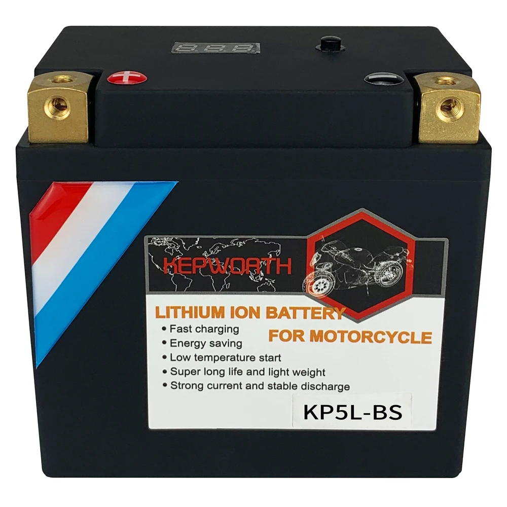 KP5L-BS 12V 3Ah CCA 180A Motorcycle LiFePO4 Battery Lithium, 50% OFF