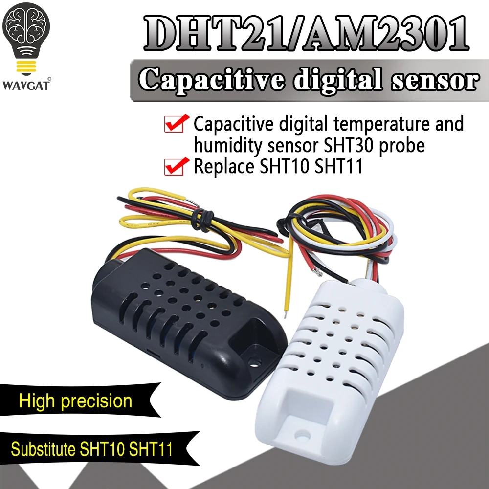 New DHT21 AM2301 Capacitance Digital Temperature And Humidity Sensor ...