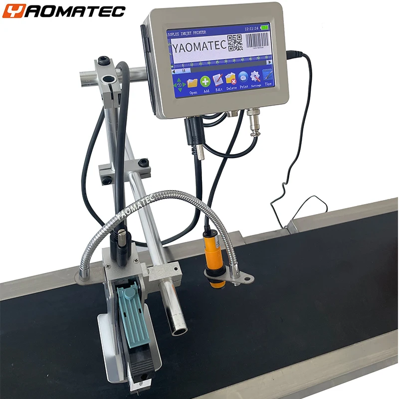 12.7mm 24 Languages Automatic Coding Machine Expiry Date Printer Mask ...