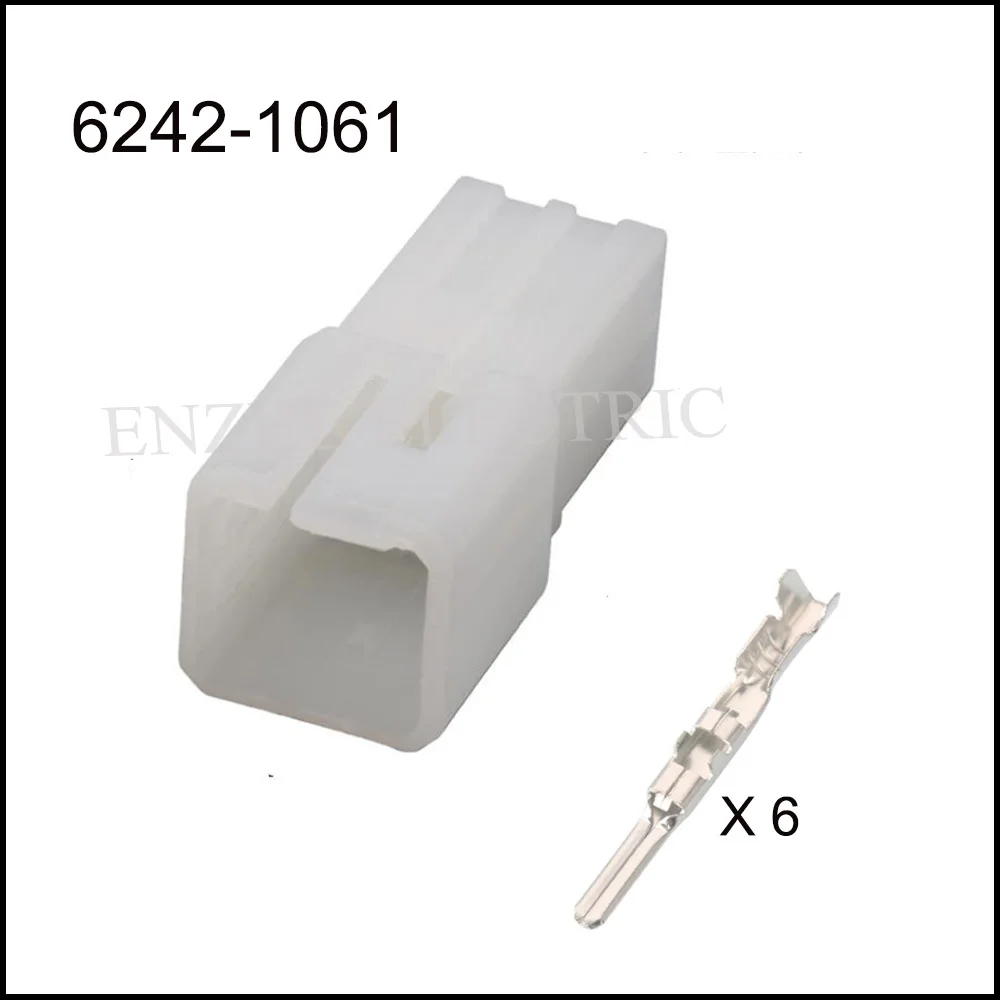 100set 6242 1061 DJ7062 2 11 car female cable jacket auto socket 6 pin ...