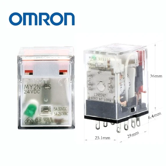 5PCS OMRON 릴레이 MY2N GS MY4N GS 12V 24V 230V 110V AC DC 8PIN 14PIN 아주 새로운 본래 릴레이|릴레이| - AliExpress