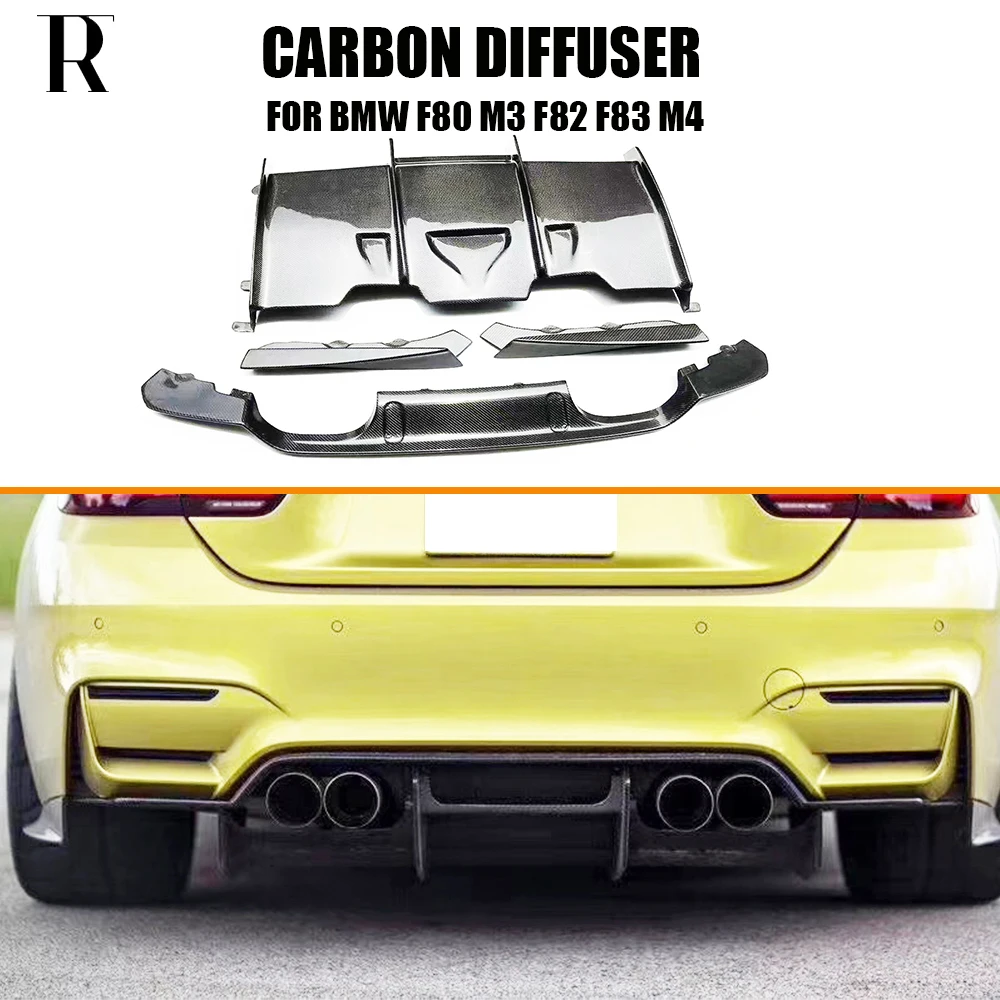 PSM-Style-Carbon-Fiber-Rear-Bumper-Diffuser-for-BMW-F80-M3-Sedan-F82 ...