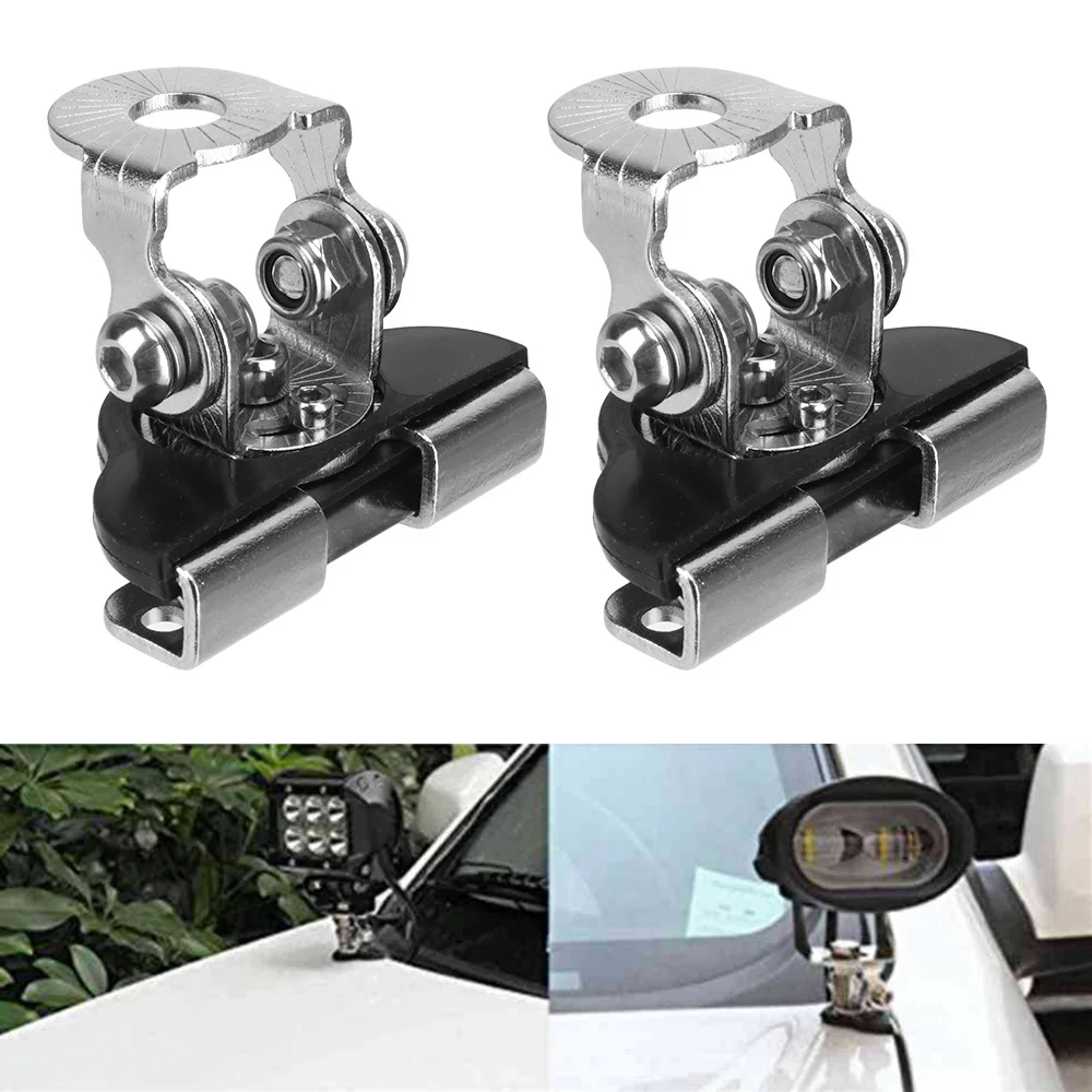 Car-Headlight-Holder-LED-Flood-Lights-Clamp-Spotlight-Stand-Bar-Bracket ...