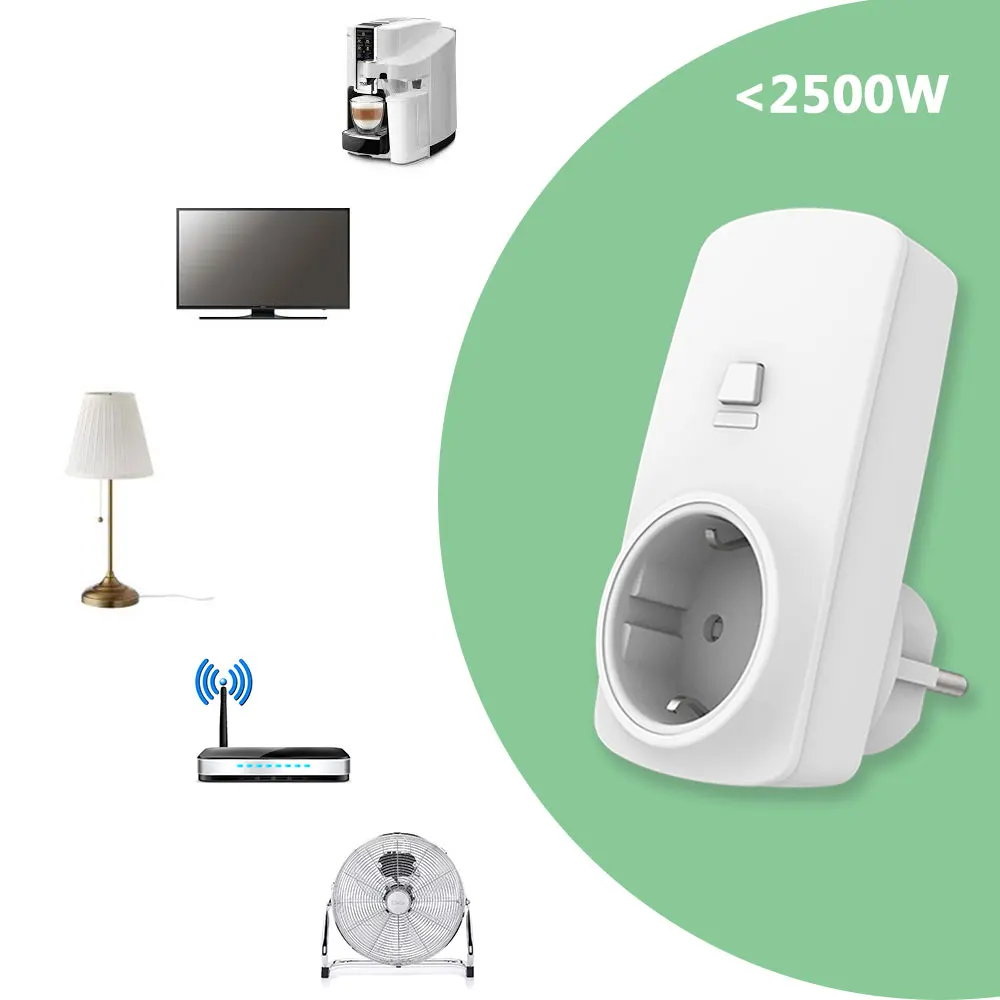 French Type Wireless Socket Remote Control Outlet Plug 16A, Self ...