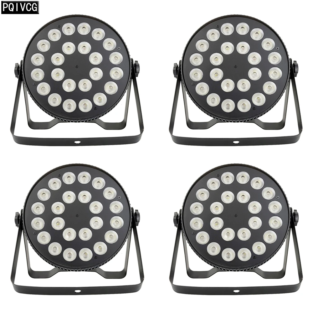 4-PCS-set-Aluminum-Alloy-Led-Par-Light-24x18w-RGBWA-UV-6in1-DMX-Stage ...