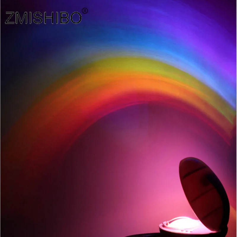 ZMISHIBO Rainbow Projection Night Lights Egg-shaped Colorful Led ...