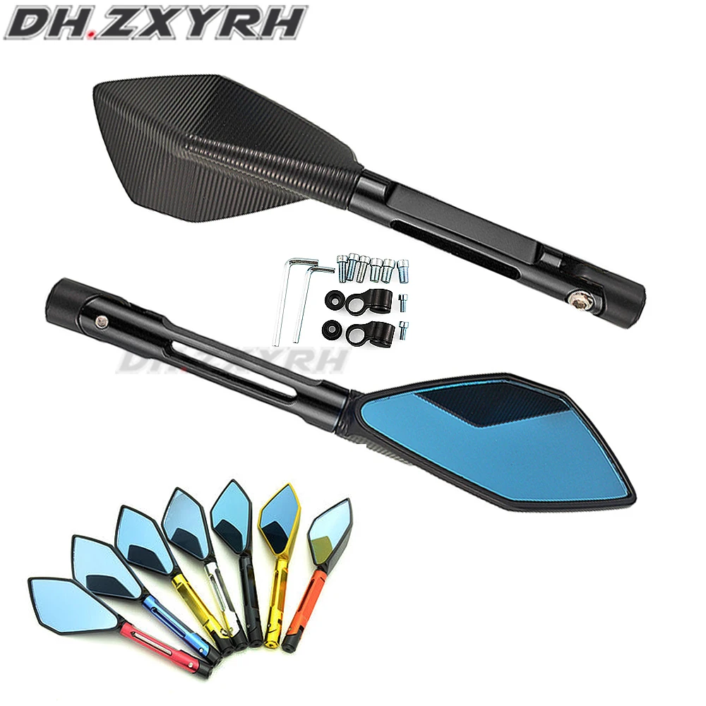 Motorcycle-Aluminum-Handlebar-Rear-View-Mirrors-Anti-glare-Mirror-for ...