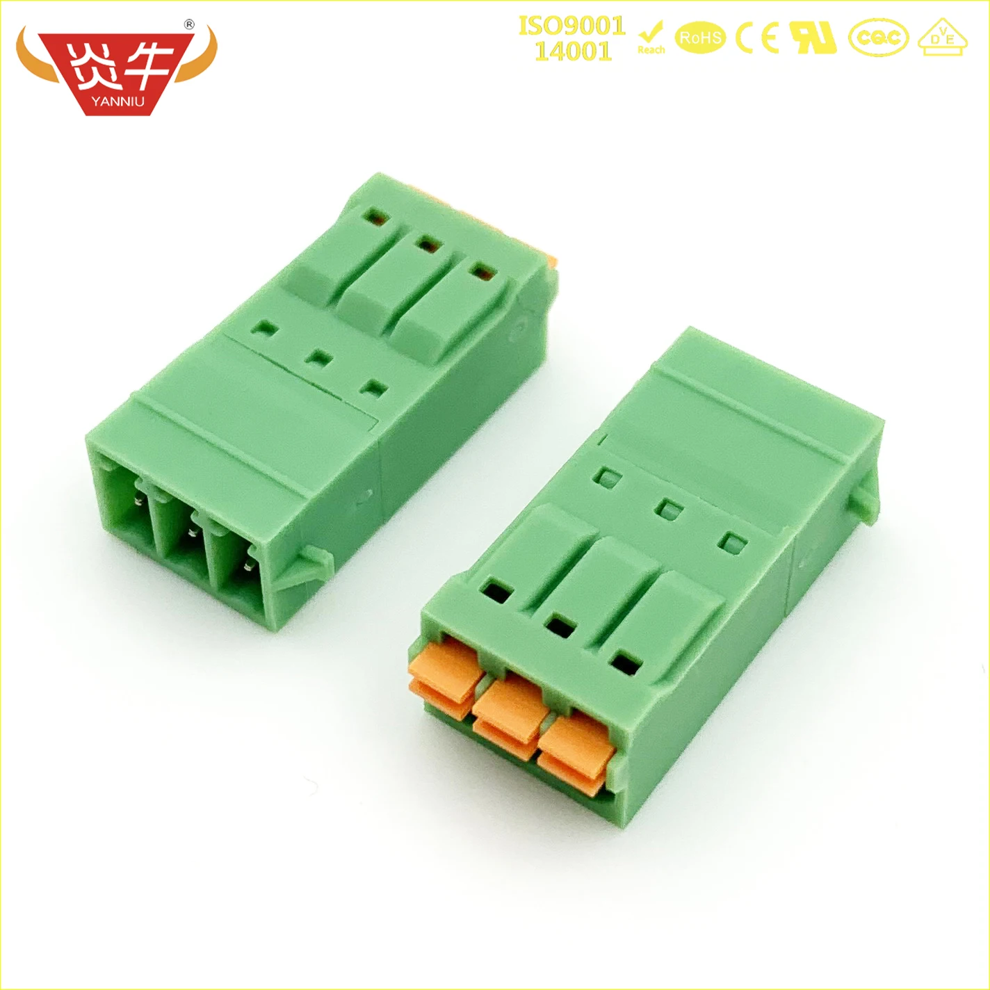 KF2EDGKNRC 3.5 2P ~ 12P PCB PLUG-IN TERMINAL BlOCKS 15EDGKN 3.5mm 2PIN ...