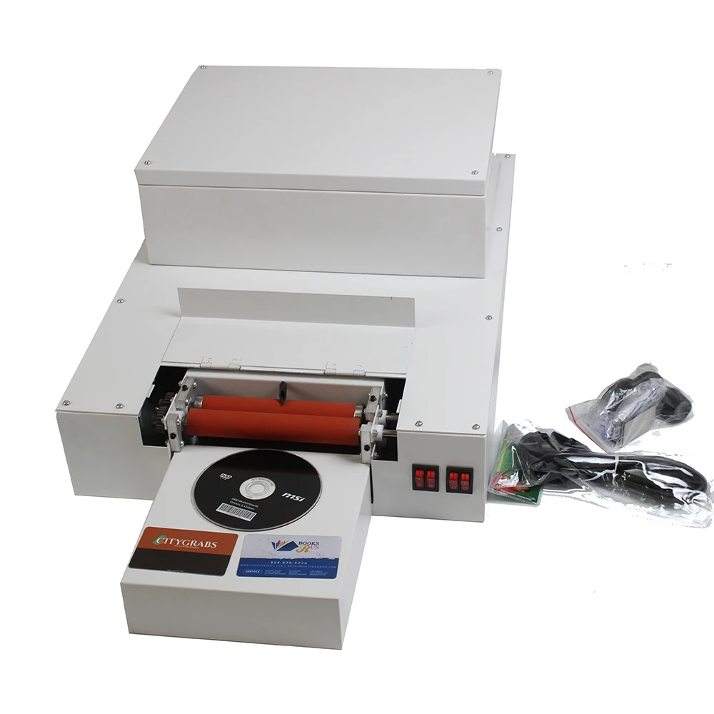 Multi function inkjet PVC card ID Card CD DVD disk coating machine UV ...