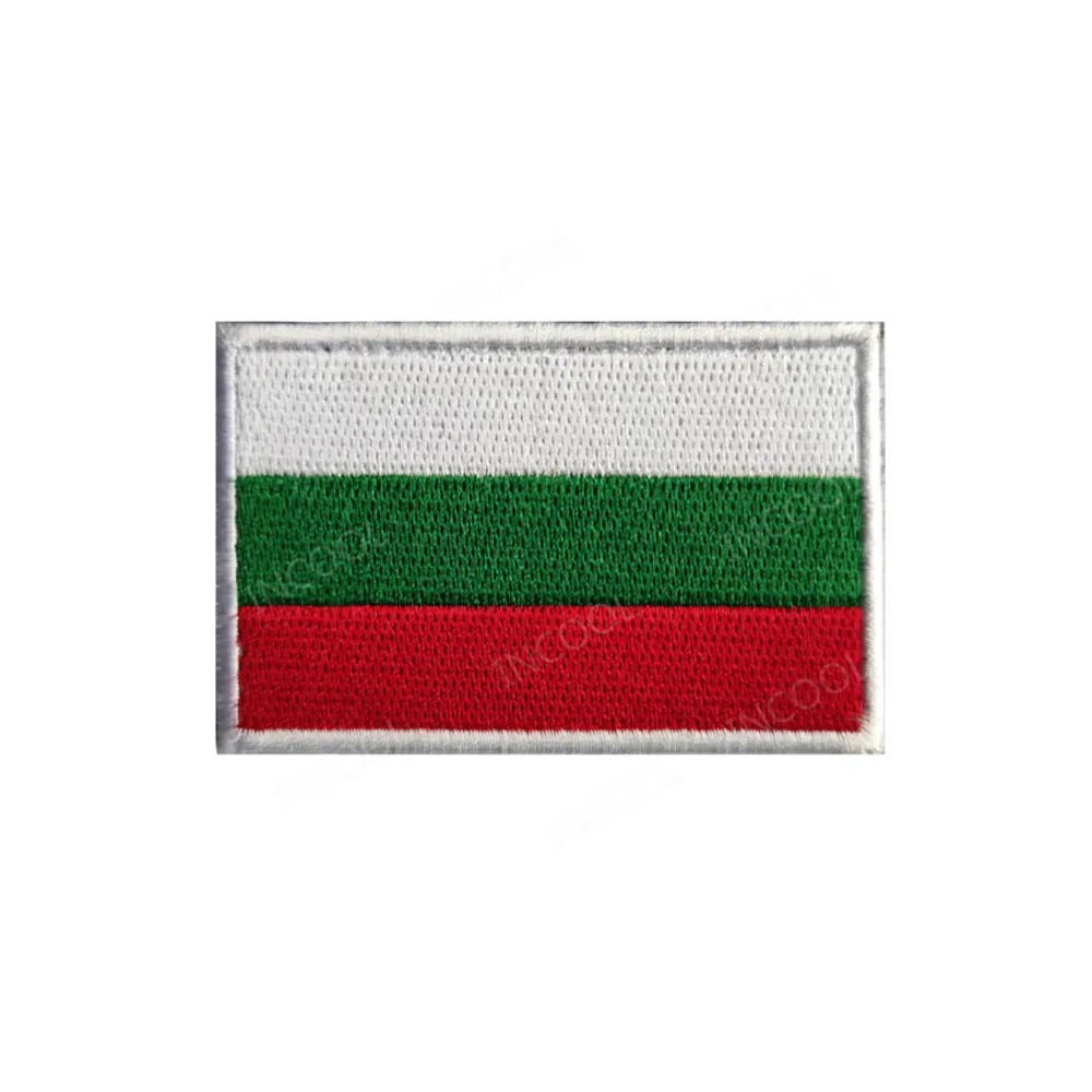 Embroidered Patches Bulgaria Flag Military Patch Emblem Applique ...