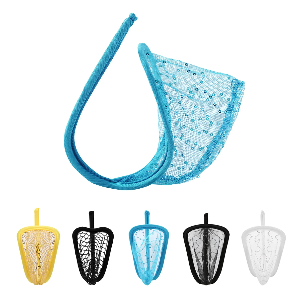 ChicTry Sexy Male Mens Mini Lingerie Thongs Panties See Through Sheer Mesh Male Bulge Pouch C ...