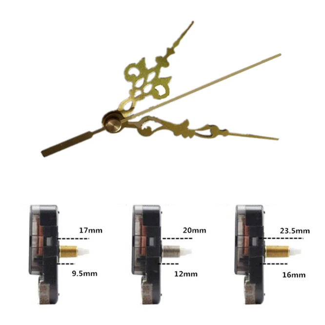 Gold Hands Sun 12888 Shaft Wall Clock Quartz Movement Mechanism Repair ...