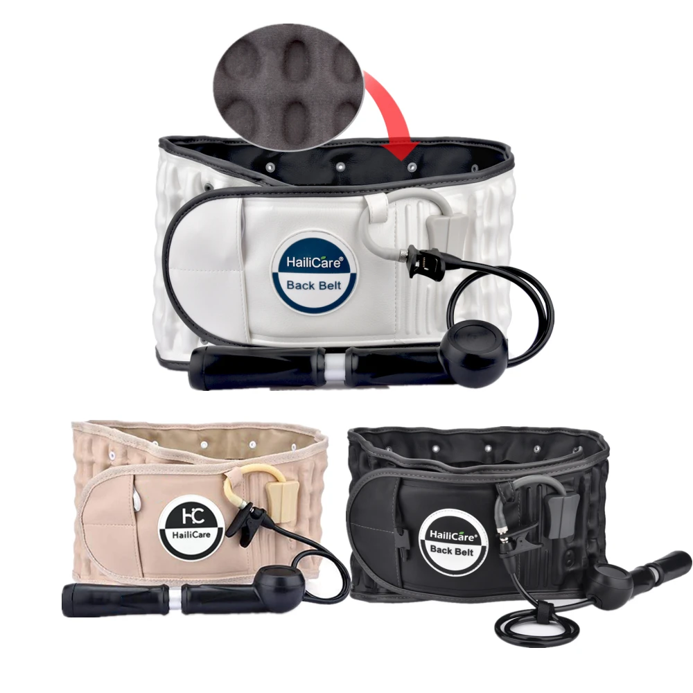 Inflatable Lumbar Waist Belt Air Decompression Back Support Health Care ...