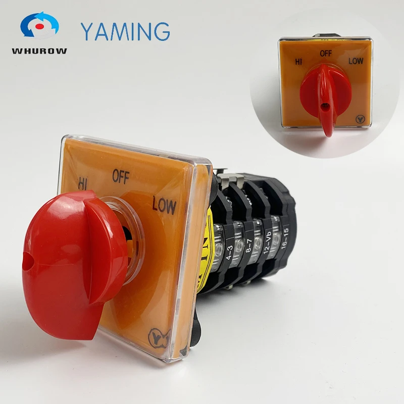 Cam Switch 20a 4 Poles High And Low Dual Speed Milling Machine ...