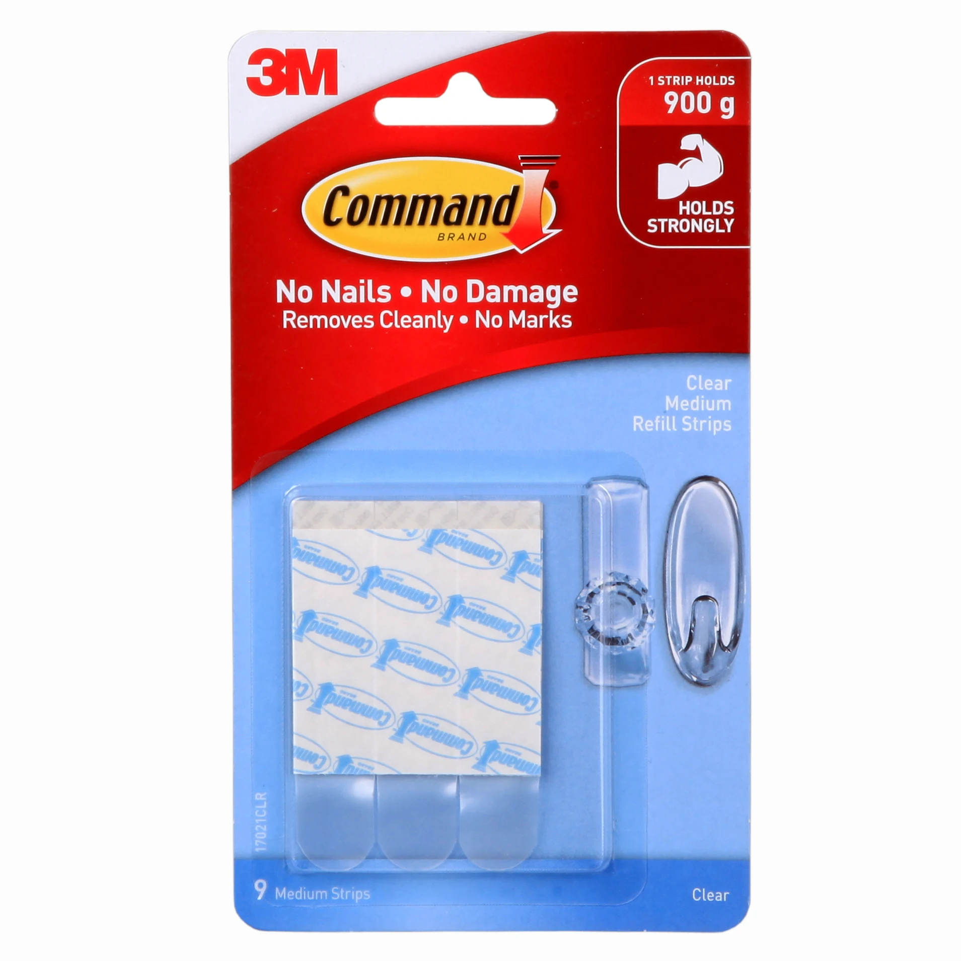 4packs X Medium 3m Command Clear Strips For Mounting&hook Command Clear ...
