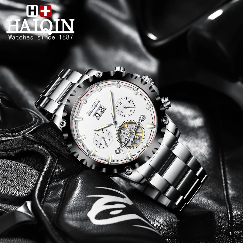2020 New HAIQIN Men's Watches top brand luxury wrist watch mens ...
