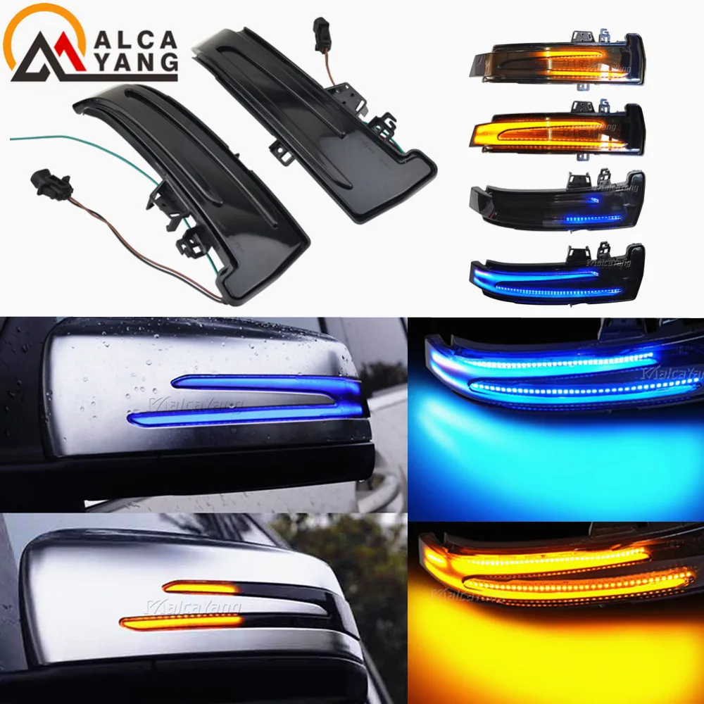 A Pair Car Rear View Mirror Turn Signal Light For Mercedes Benz W221 ...