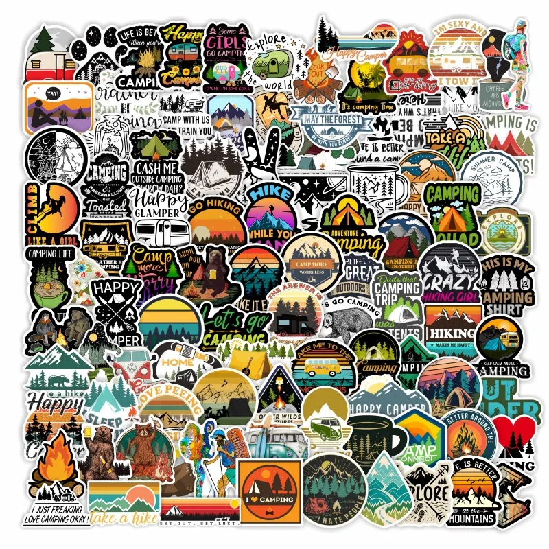 Paper & Party Supplies Get Outside Laptop Sticker Hiking Sticker Get ...